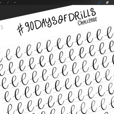 Brush Lettering Practice Worksheets Modern Calligraphy Tombow - Etsy