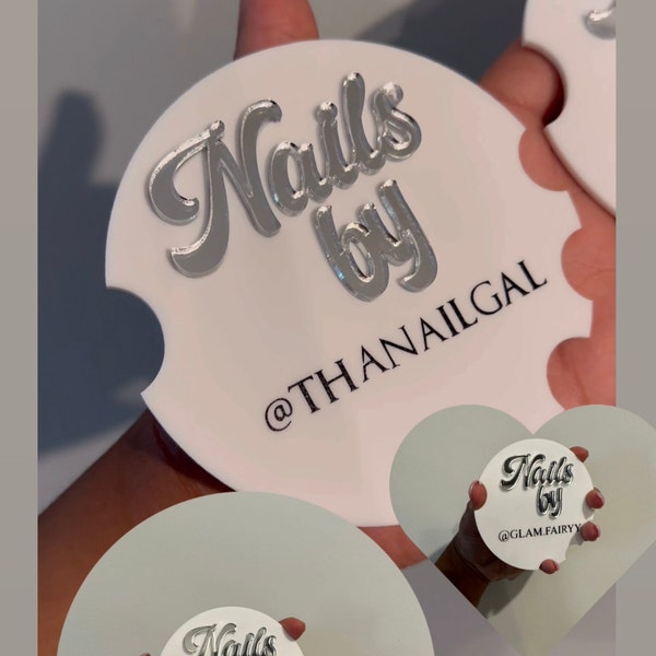 Nail Photo Prop, Colored Acrylic Blank, Nail Tech Sign Prop, Nails ...