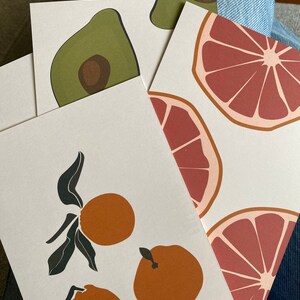 Natural Postcard Collection, Set of 4 or 8 Postcards Abstract Art Art ...