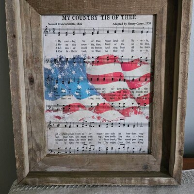 The American's Creed Wall Art Inspirational Patriotic Quote American ...