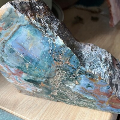 African Queen Picture Jasper Specimen Cut Face and Natural Back - Etsy