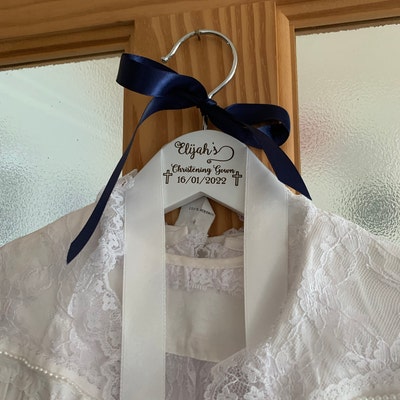 Hanger for Christening / Baptism / First Holy Communion, Personalised ...