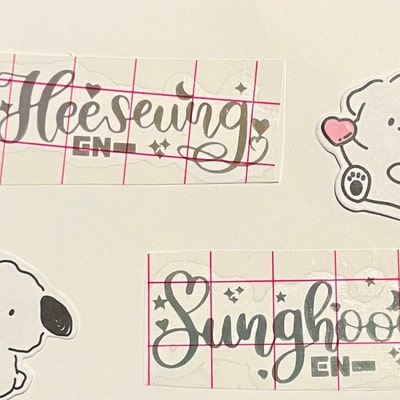 Twice Name Tags Vinyl Stickers Decal Concert Light Stick Kpop ...