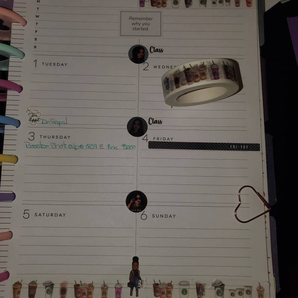 Starbucks Coffee Washi Tape - Etsy