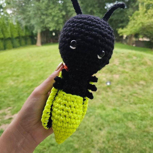 PATTERN: Flicker the Firefly - Crochet Firefly Pattern - Amigurumi ...