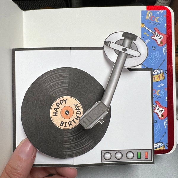 PDF Instant Download to Print & Make a Pop up Record Player Inside a ...