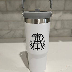 Two Letter Monogram Sticker, Couples Monogram, Custom Double Initials ...