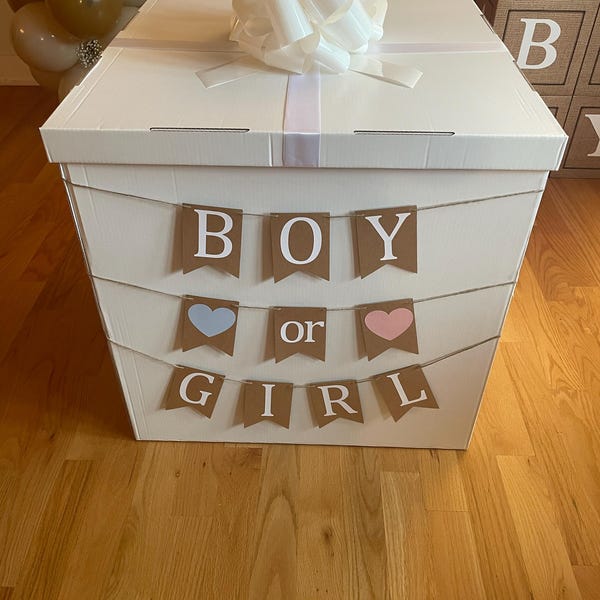 Jumbo Gift Box - the 28x28x28 Inch Surprise Gift Box / Oversized Gender ...