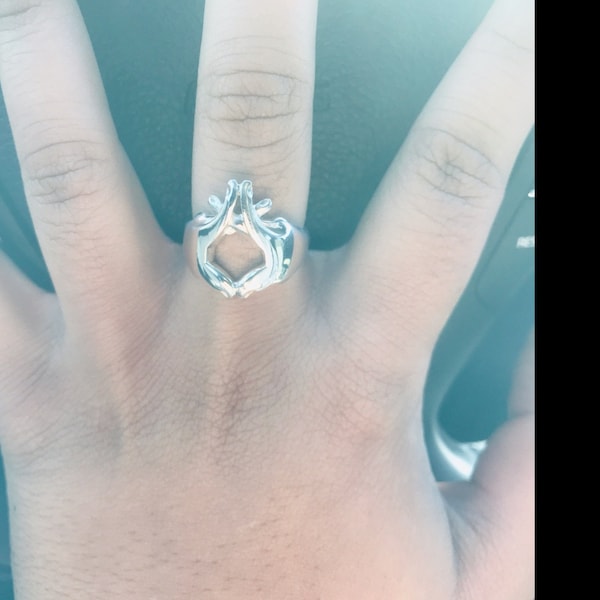 REGGAE Unity and Oneness Ring. Holy Trinity Symbol Seal of Solomon Hand ...