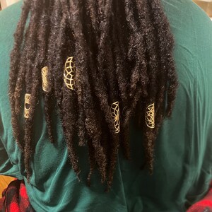 Sacred Geometry Dread Bead Set // Rasta Bling Dreadlock - Etsy