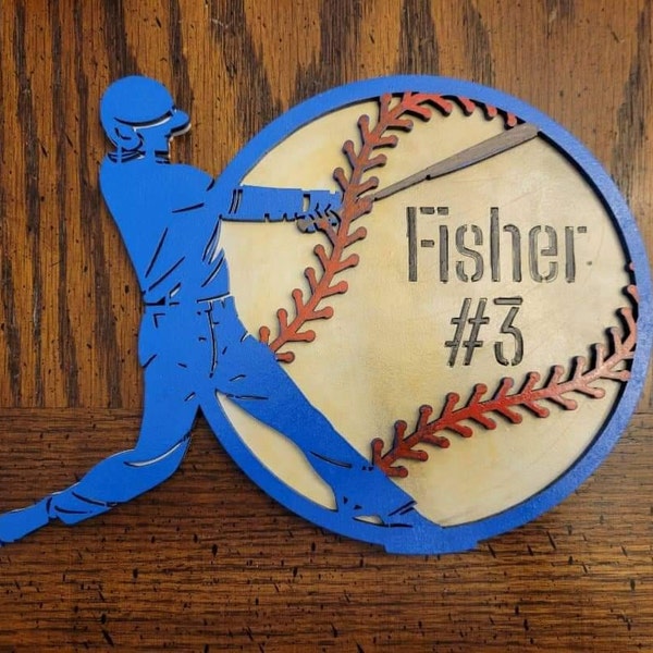 Baseball Wall Art Laser Cutting File. Baseball Signage Laser Cutting ...