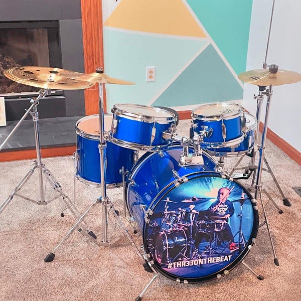 Custom Drum Sticker, Custom Drum Decal - Add Custom Image or Logo ...