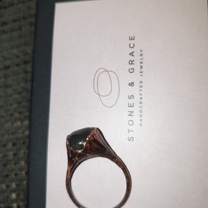 Black LAVA and Solid Gold Ring Icelandic Basalt Ring - Etsy Canada