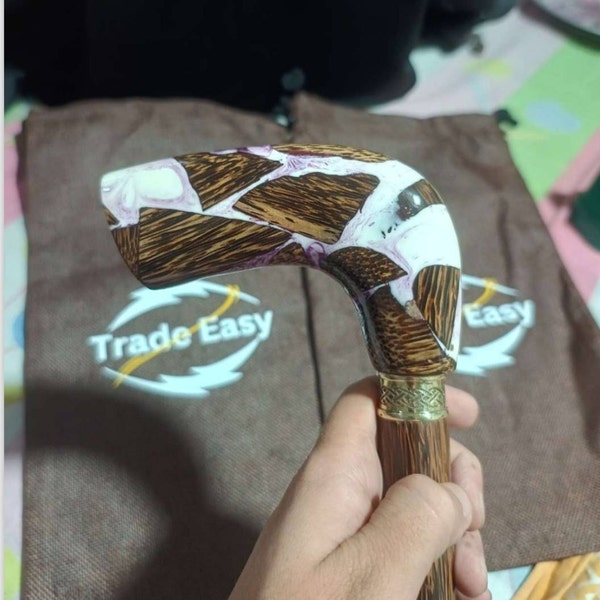 Resin Walking Cane | Antique Walking Cane | Palm Wood Walking Stick ...