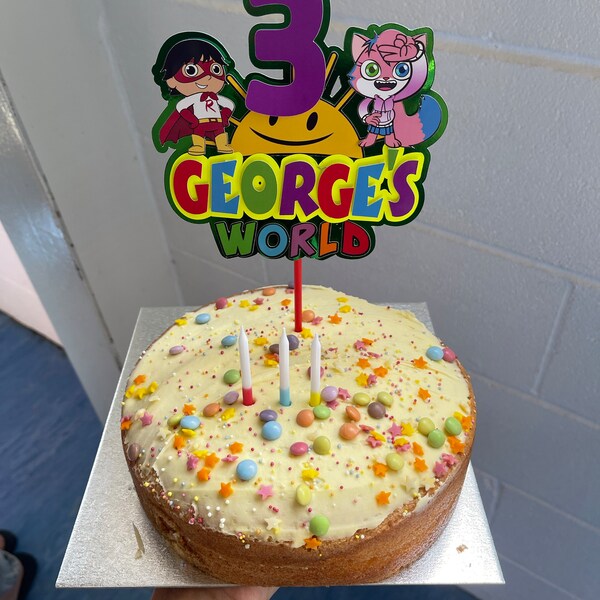 Cake Topper Ryan's World 3d Cake Topper With Ryans World Characters ...