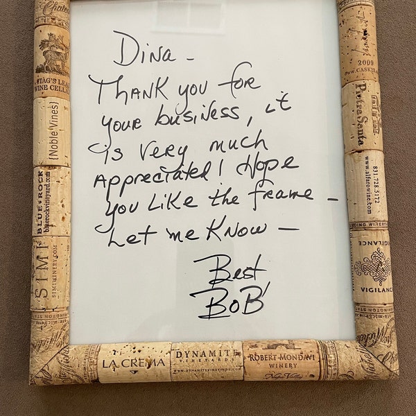 Custom Wine Cork Personalized Frame - Etsy