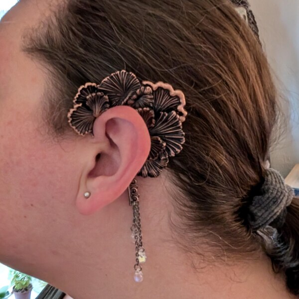 Mushroom Ear Cuff, Fungi Earrings, Mushroom Gifts, Cottagecore, Witchy ...