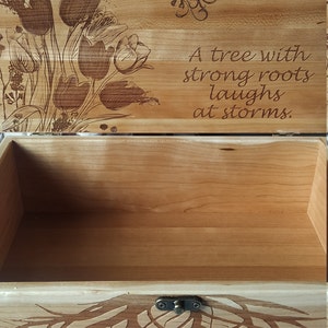 Personalized Tree of Life Memory Box 12x8x4, Custom Hand Made Wood ...