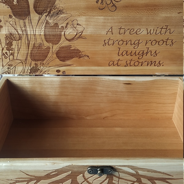 Personalized Tree of Life Memory Box 12x8x4, Custom Hand Made Wood ...