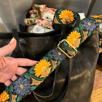 Embroidered Purse Strap Crossbody Strap for Purses Gift for Mom Boho ...