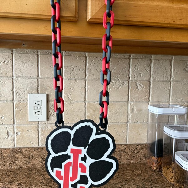 Custom Fan Chain Giant Logo Necklace Sports Homerun Turnover Jumbo ...