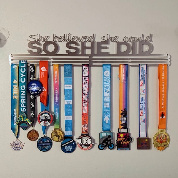 50 States 50 Marathons or half Marathons or races Allied Medal Hanger ...