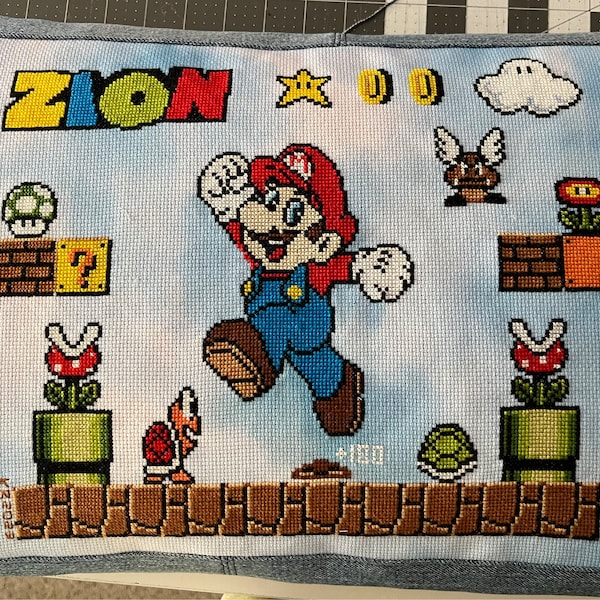 Super Mario -retro Video Game Super Mario - Cross Stitch Pattern PDF ...