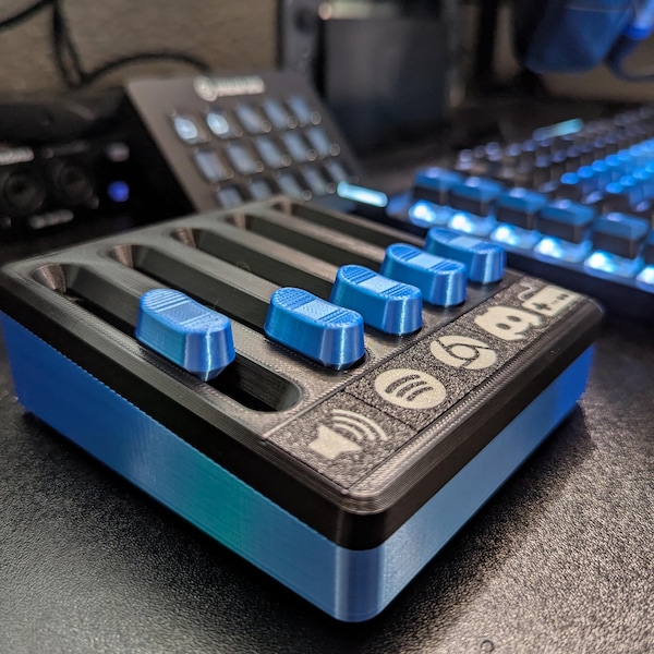 PC Audio Mixer and Stream Deck Stand | Streamdeck | Deej | Elgato ...
