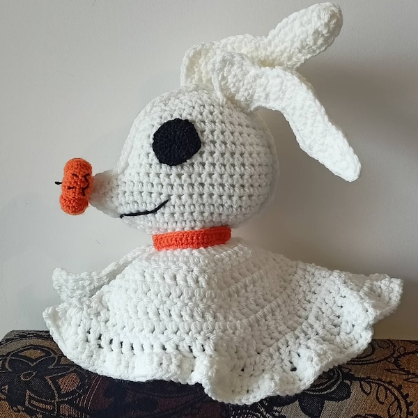Crochet Ghost Dog Toy Pattern Amigurumi Zero Rag Doll - Etsy
