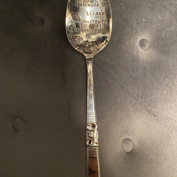 Honey Bee Spoon, Be Kind, Hand Stamped Silver Plated Spoon, Honey Spoon ...