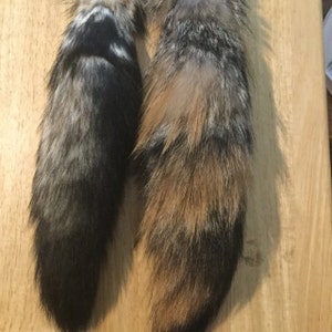 Eco Friendly Gray Fox Tails - Etsy