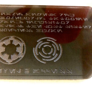 Star Wars Universe ID card | Etsy