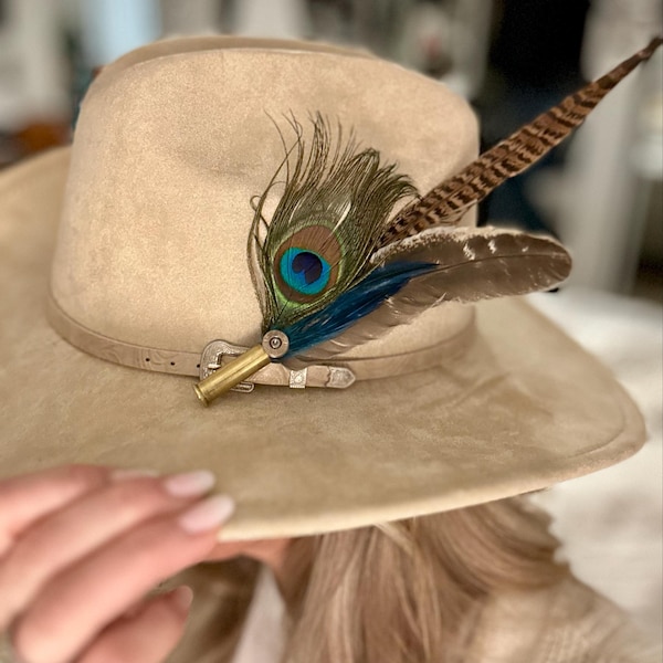 Hat Feather, Wild Quill Cowboy Hat Feather, Western Feather, Hand ...