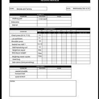 Personal Trainer Program Template for Personal Digital Training ...
