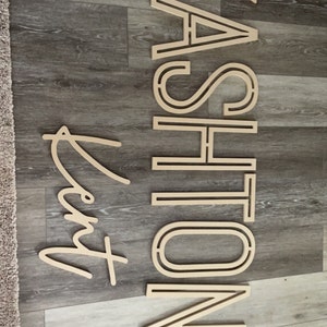 Stacked Custom Name Sign Wood Name Sign Nursery Sign - Etsy