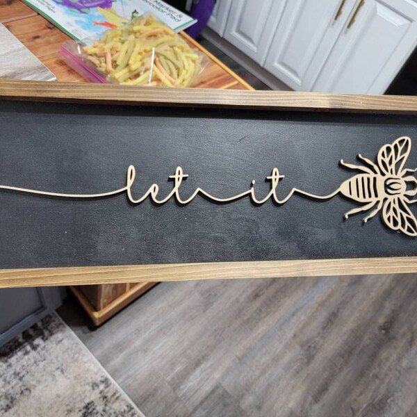 Bumble Bee Decor, Honey Bee Sign, Bee Wall Decor, Honey Bee Art, Bee ...