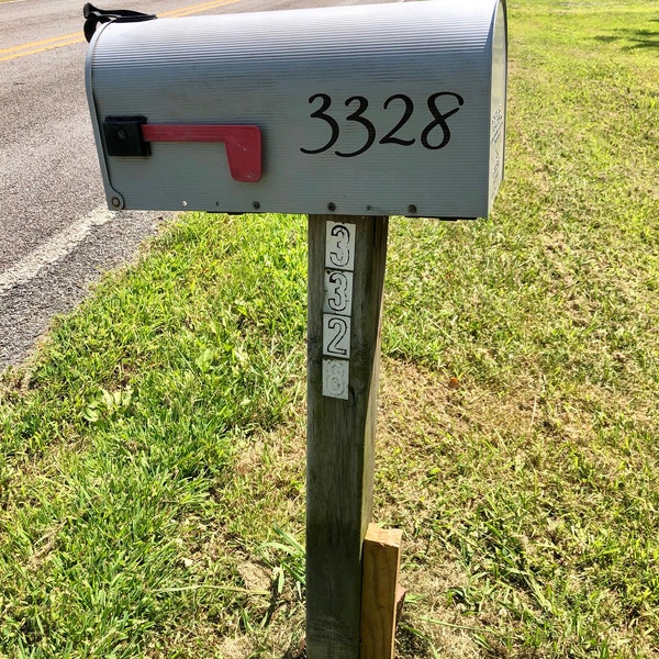 Smooth, Modern Style Mailbox Address Numbers - (cost for up to 4 ...