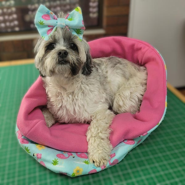 Dog Snuggle Bed Sewing Pattern and Tutorial PDF - Dog Anxiety Bed - New ...