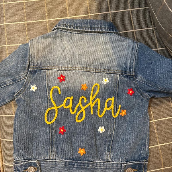 Adorable Custom Denim Jacket: Personalized Baby & Toddler Jean Jacket ...