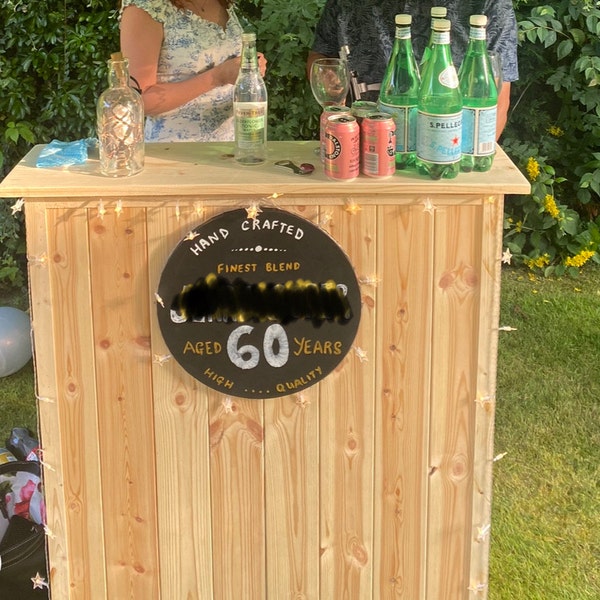 Wooden Home Bar, Man Cave, Micro Pub, Counter, 1mt Bar - Etsy