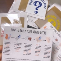 Editable Iron-on Vinyl Instruction Card With Illustrations // HTV ...