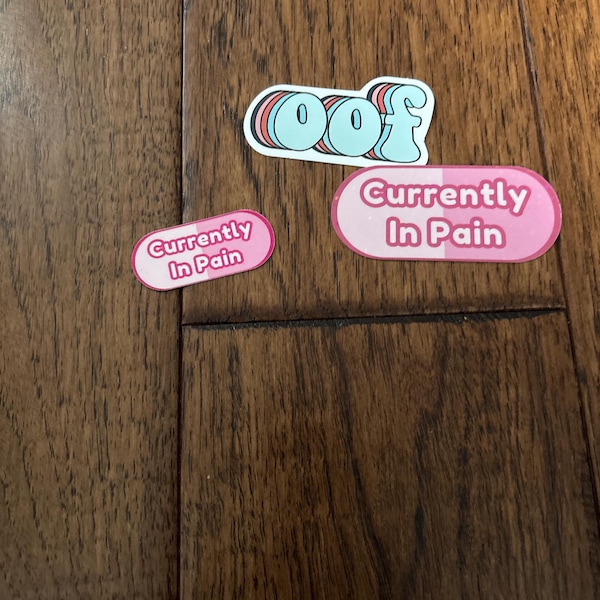 Currently in Pain Sticker | Spoonie Stickers, Chronic Pain, Back Pain ...