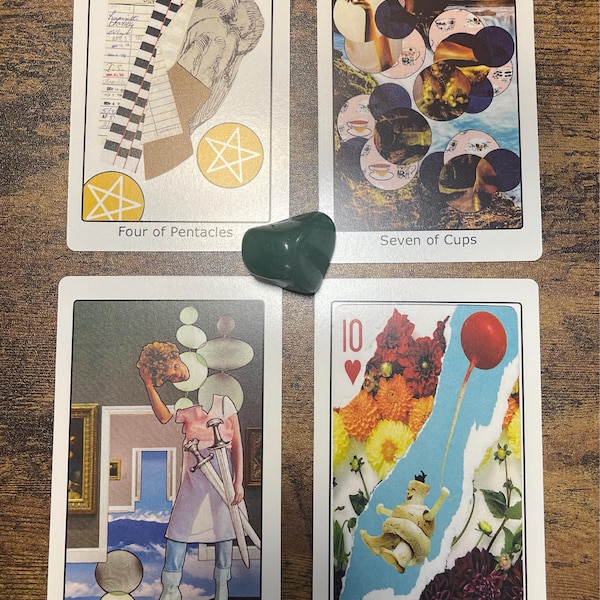 Deck of the Odd Tarot: Paper Collage Deck & Guidebook - Etsy