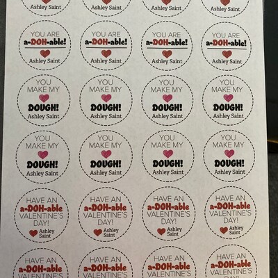 Play Dough Valentine, You Are A-doh-able, Make My Heart Dough, an A-doh ...