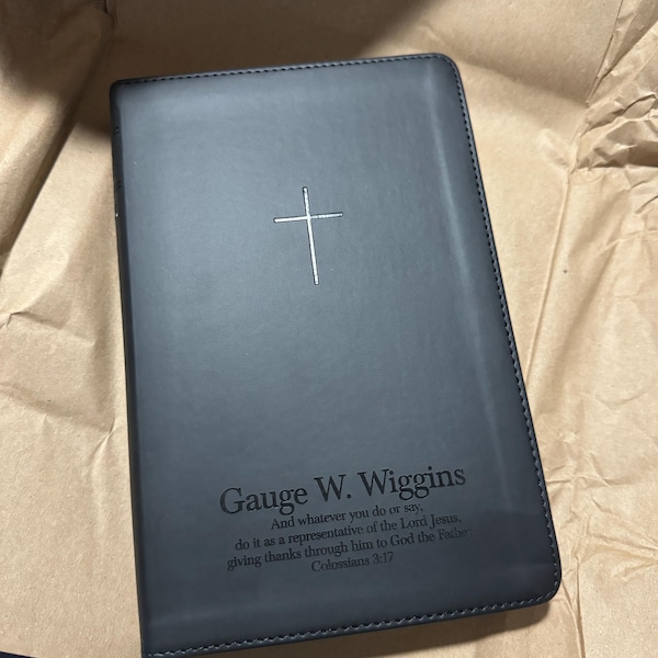 Personalized KJV Bible King James Version, Large Print Thinline Holy ...