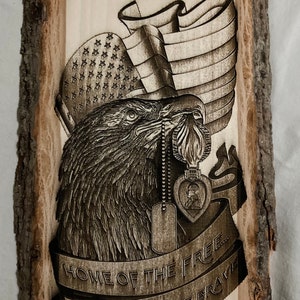 Digital Engraving File Fallen Soldier Honor 3D Illusion File - Etsy