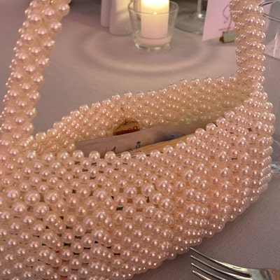 Watermelon Bead Bag, Pearl Bag, Bead Bag Vintage, Woman Bag, Beads ...
