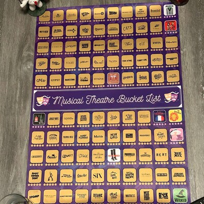 Musical Theatre Scratch off Poster Gift for Musical Theatre Fans ...