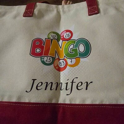 Personalized Bingo Name Gift Bag, Bingo Queen Gift, Box Game Gift ...