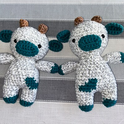 Cow Plush Crochet Pattern Cow Pattern Baby Cow Amigurumi PDF Crochet ...